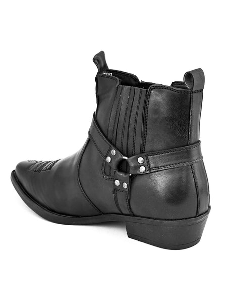 Andi Black Western Boots Sanfrissco